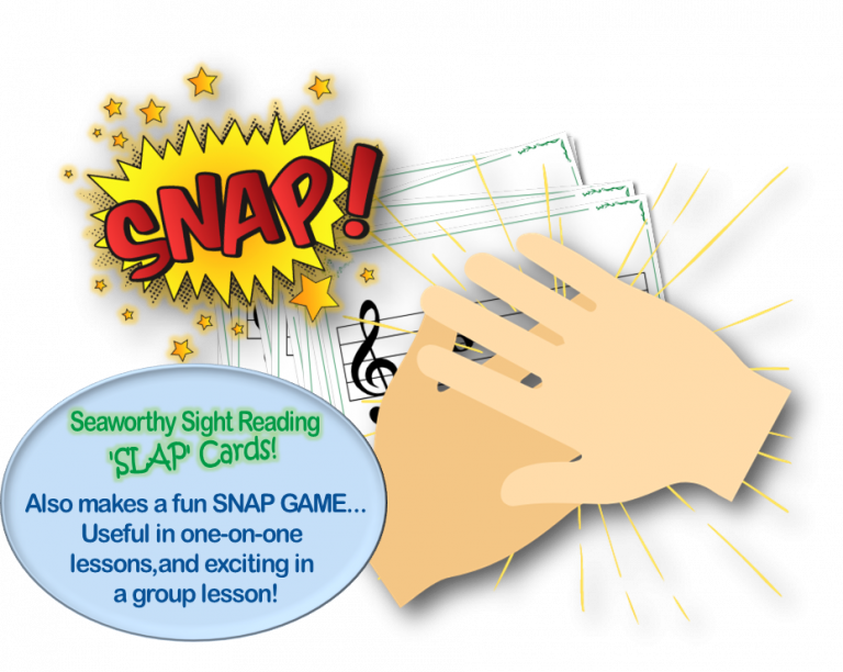 Intervallic sight reading ‘Slap Cards’ Flashcard Game option Creative ...