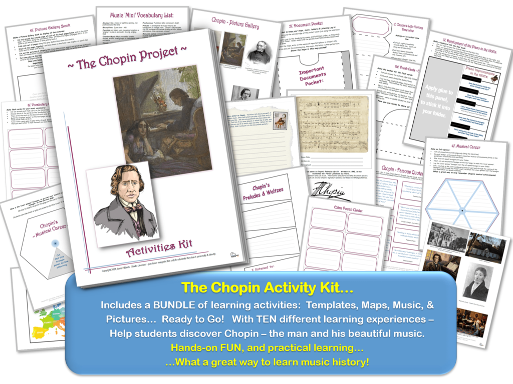 Chopin Music History Bundle 88 Musical Keys