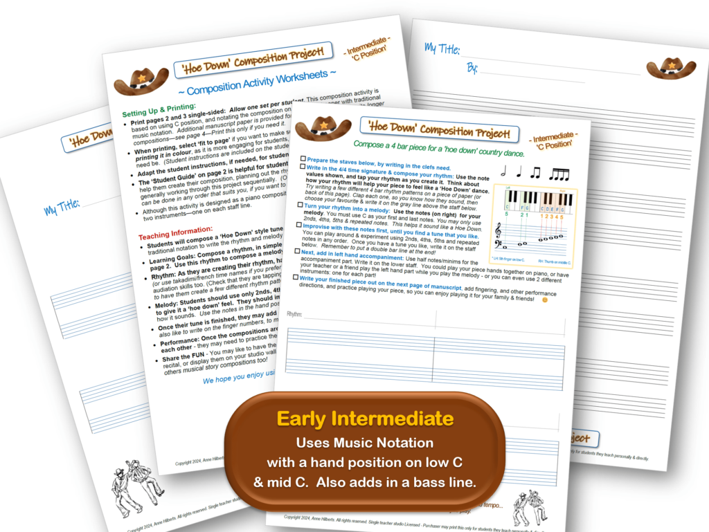 'Wild West' | Piano Party Kit 88 Musical Keys