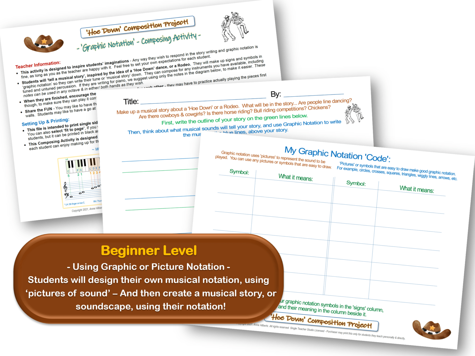 'Wild West' | Piano Party Kit 88 Musical Keys