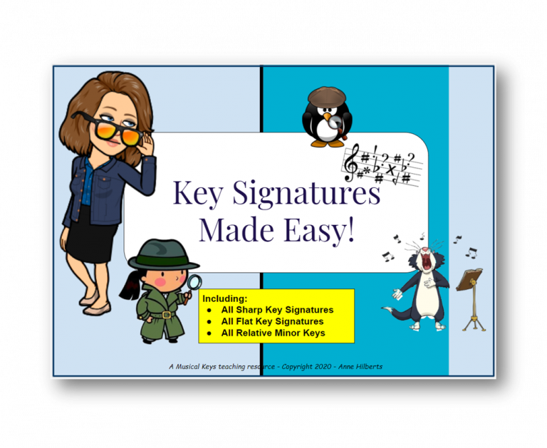 Key Signatures – Memory Helper Charts 88 Musical Keys