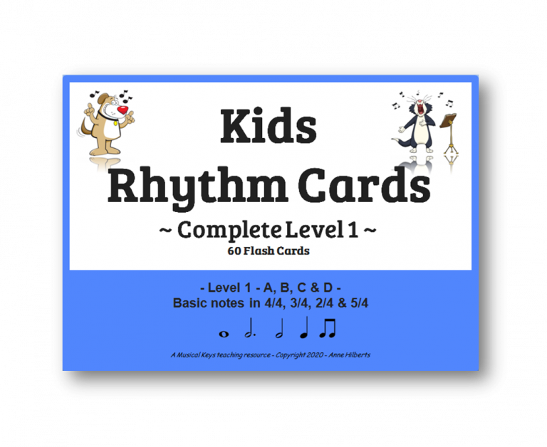 Rhythm Flashcards | Level 1 & 2 BUNDLE 88 Musical Keys